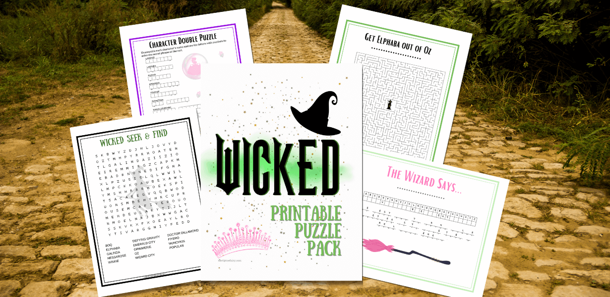 Free Printable Wicked Puzzles and Cryptograms | The TipToe Fairy