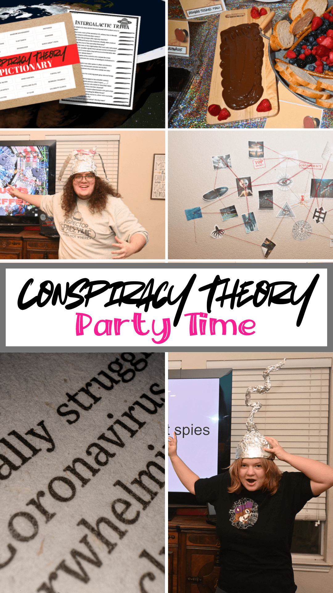 How to host a Conspiracy Theory Party | The TipToe Fairy